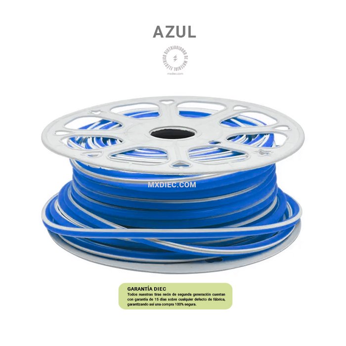 TIRA NEON FLEX 6mm segunda generación AZUL REY