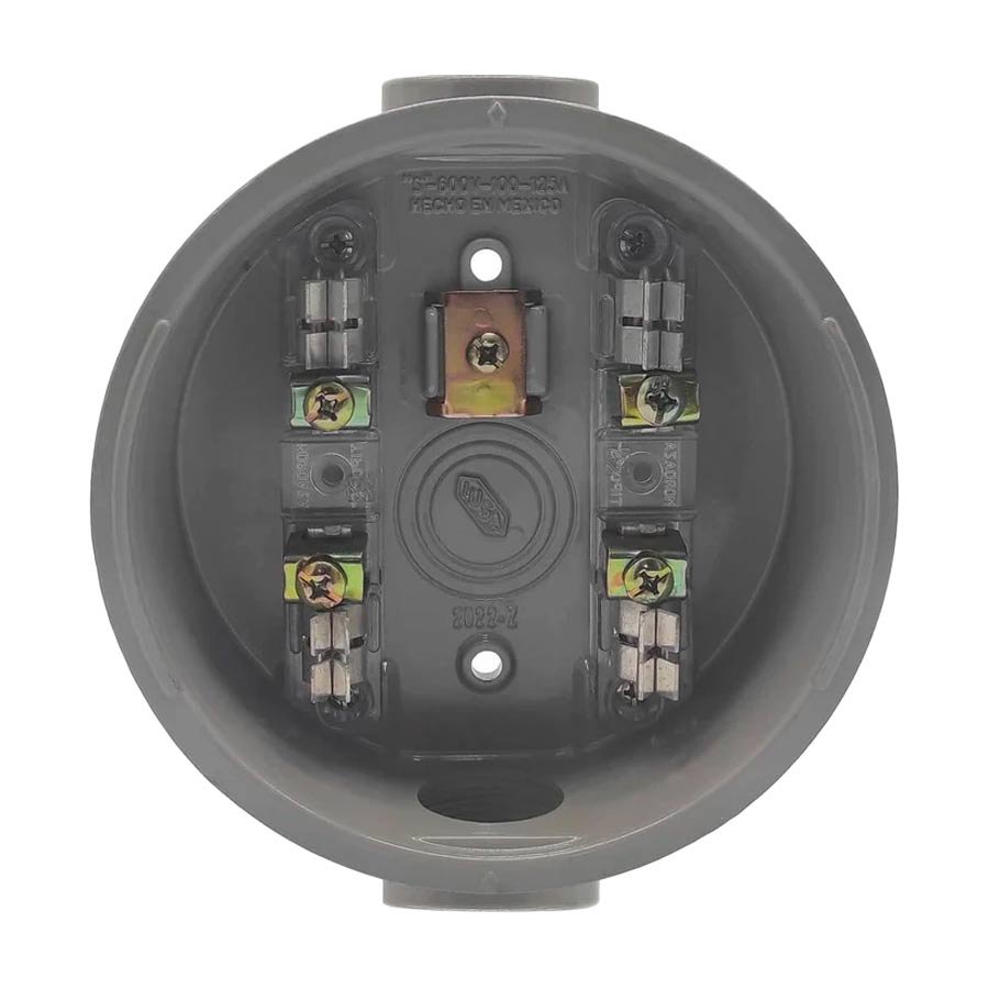 Base Medidor de Luz IUSA 4 Terminales | 110V | Para Kit CFE
